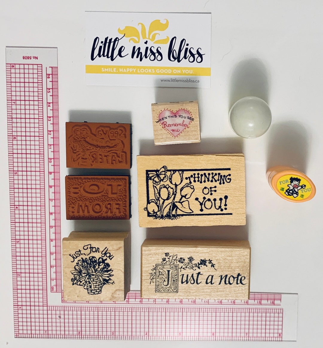 Vintage Rubber Stamps - Letter/note Writing Stamps - Etsy