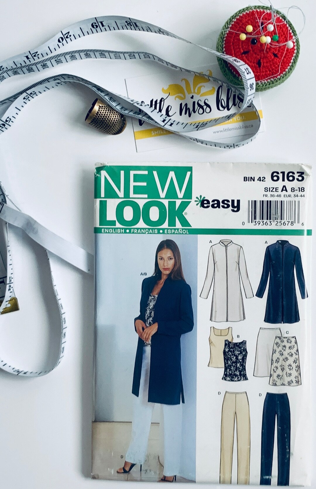 Vintage New Look 6163 Sewing Pattern Factory Fold/uncut UNUSED - Etsy