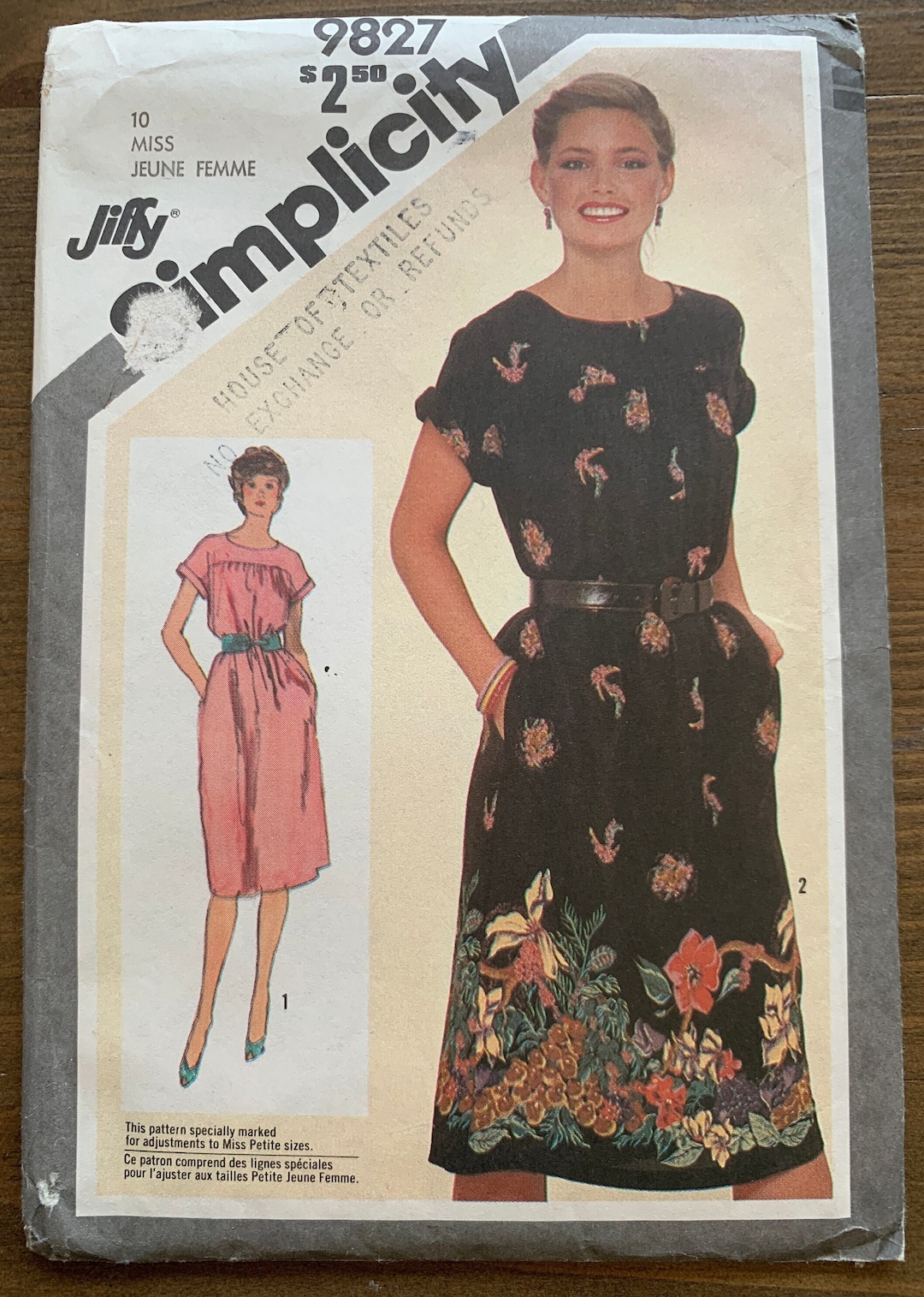 Vintage Simplicity 9827 Sewing Pattern - Factory Fold/uncut • UNUSED ...