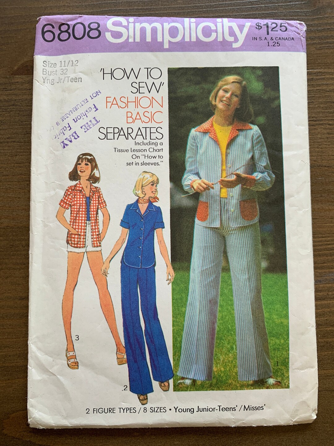 Vintage Simplicity 6808 Sewing Pattern - Factory Fold/uncut • UNUSED ...