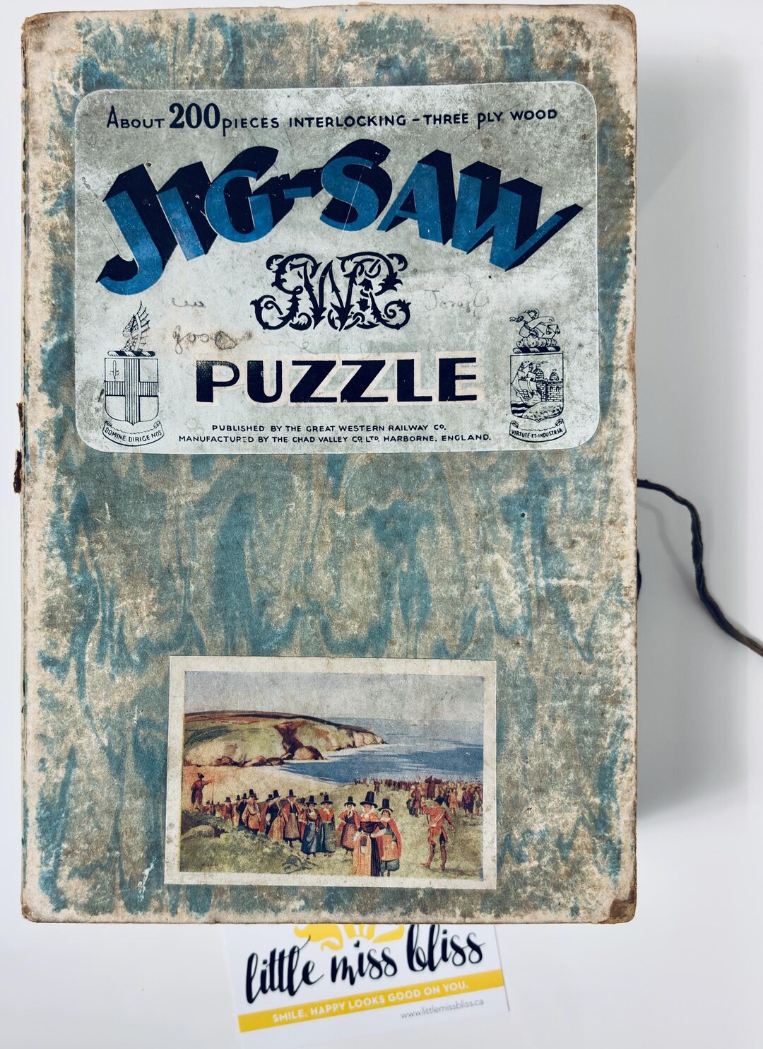 Vintage 1930s Great Western Railway Jigsaw Puzzle - "the Fishguard Army ...