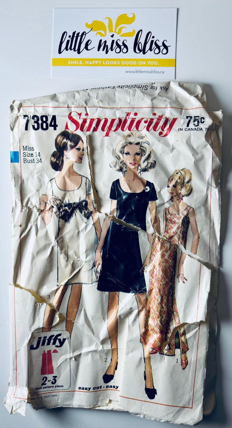 Vintage Simplicity 7384 Sewing Pattern - Etsy