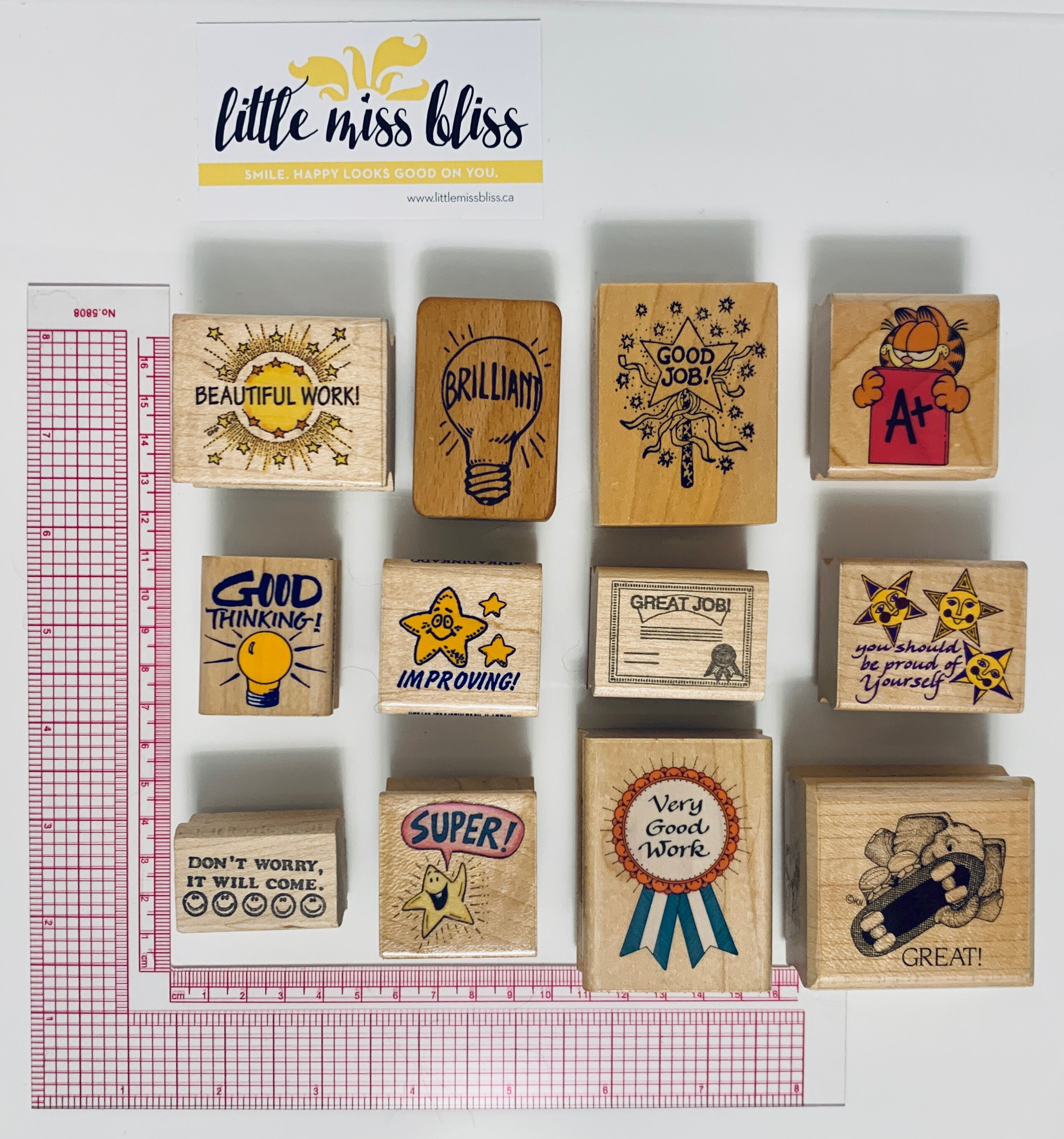 Vintage Rubber Stamps - Teacher 2 - Etsy