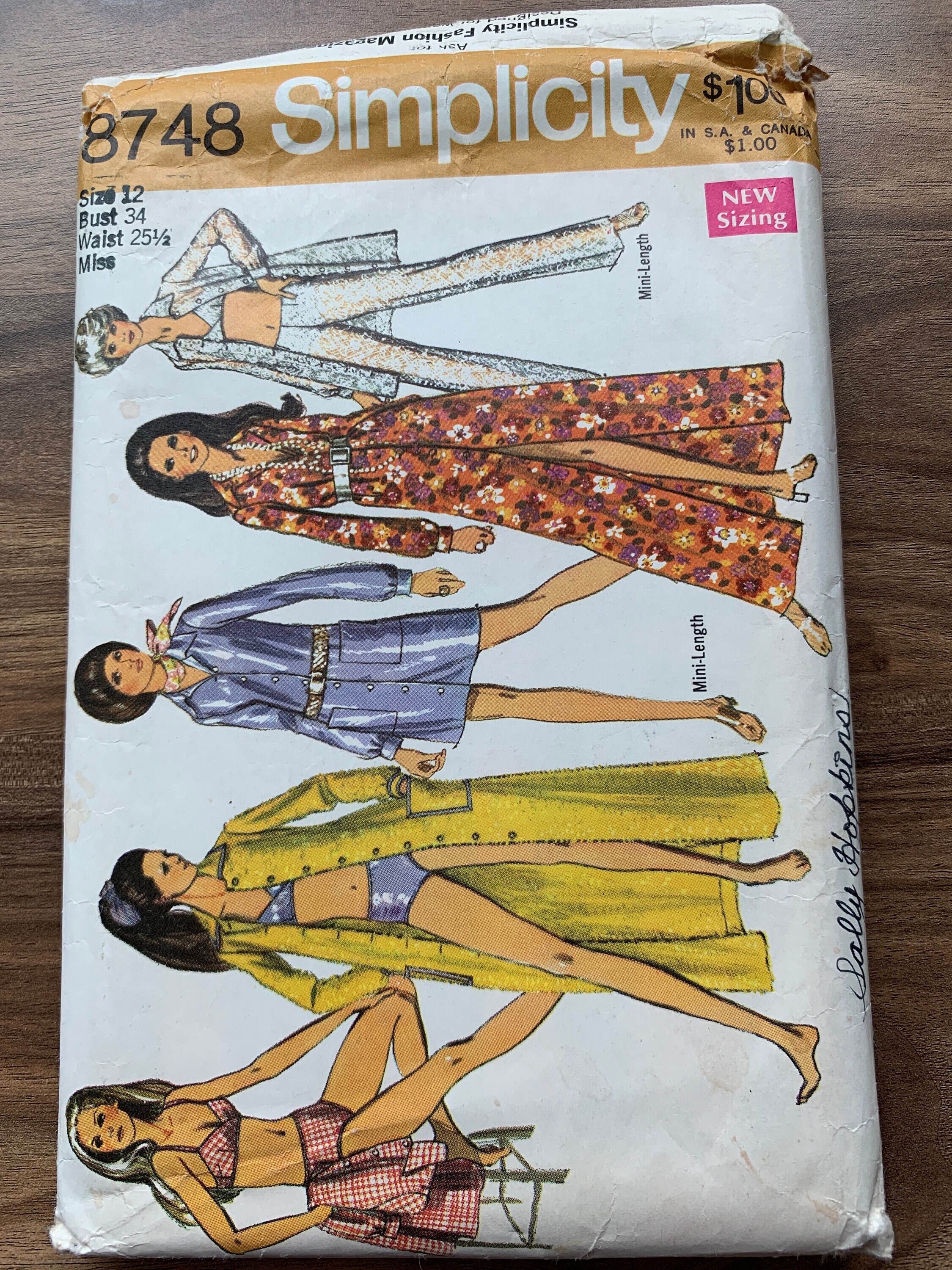 Vintage Simplicity 8748 Sewing Pattern - Etsy