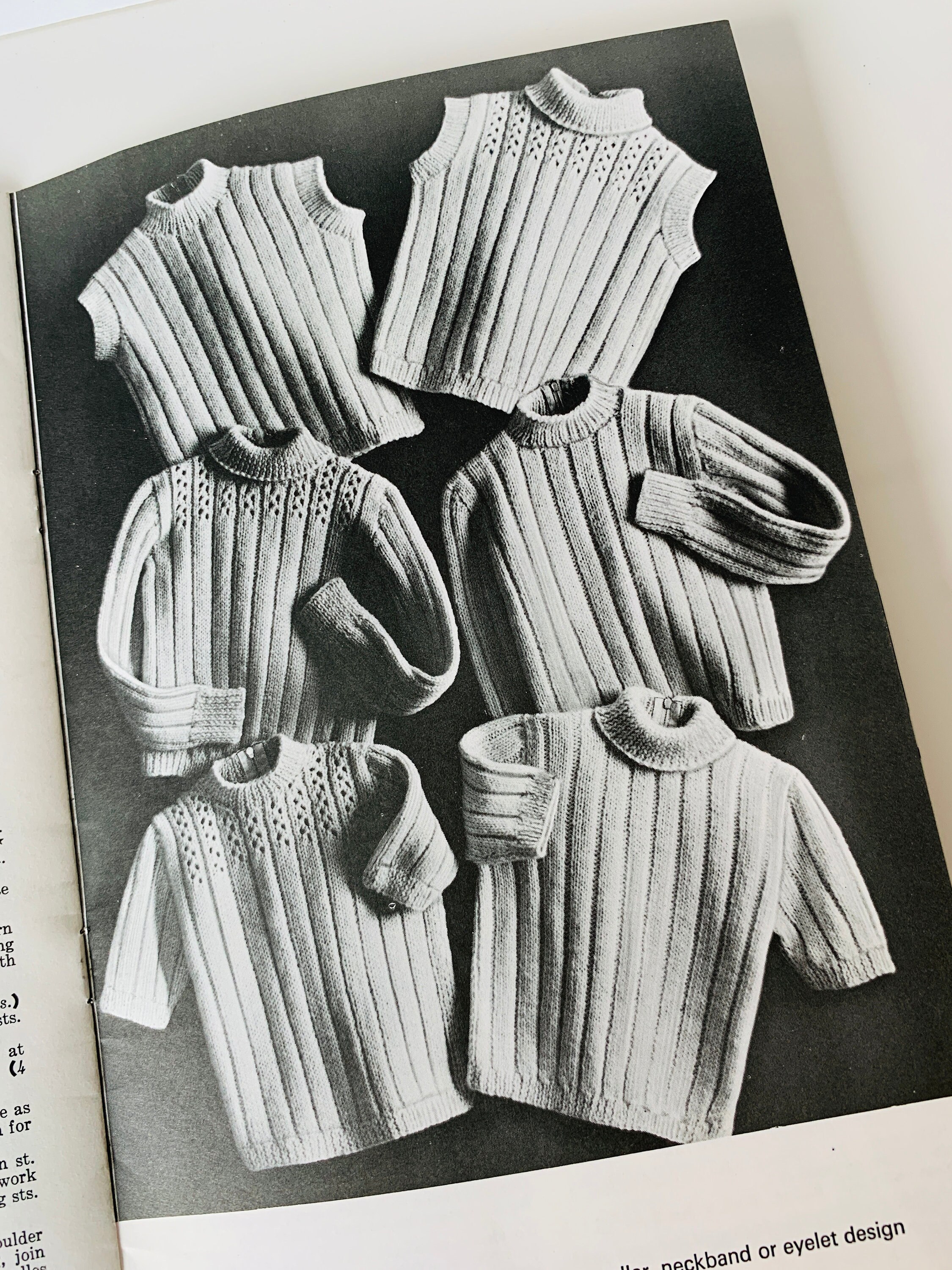 Vintage Beehive Knitting Patterns for Pre-school Fashions Book No. 110 ...