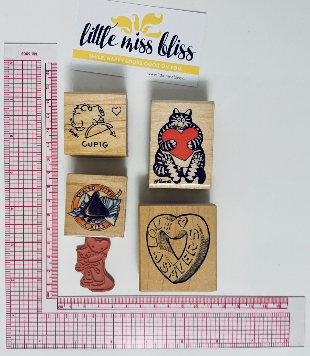 Vintage Rubber Stamps - Heart/love/valentine's Day Stamps - Etsy