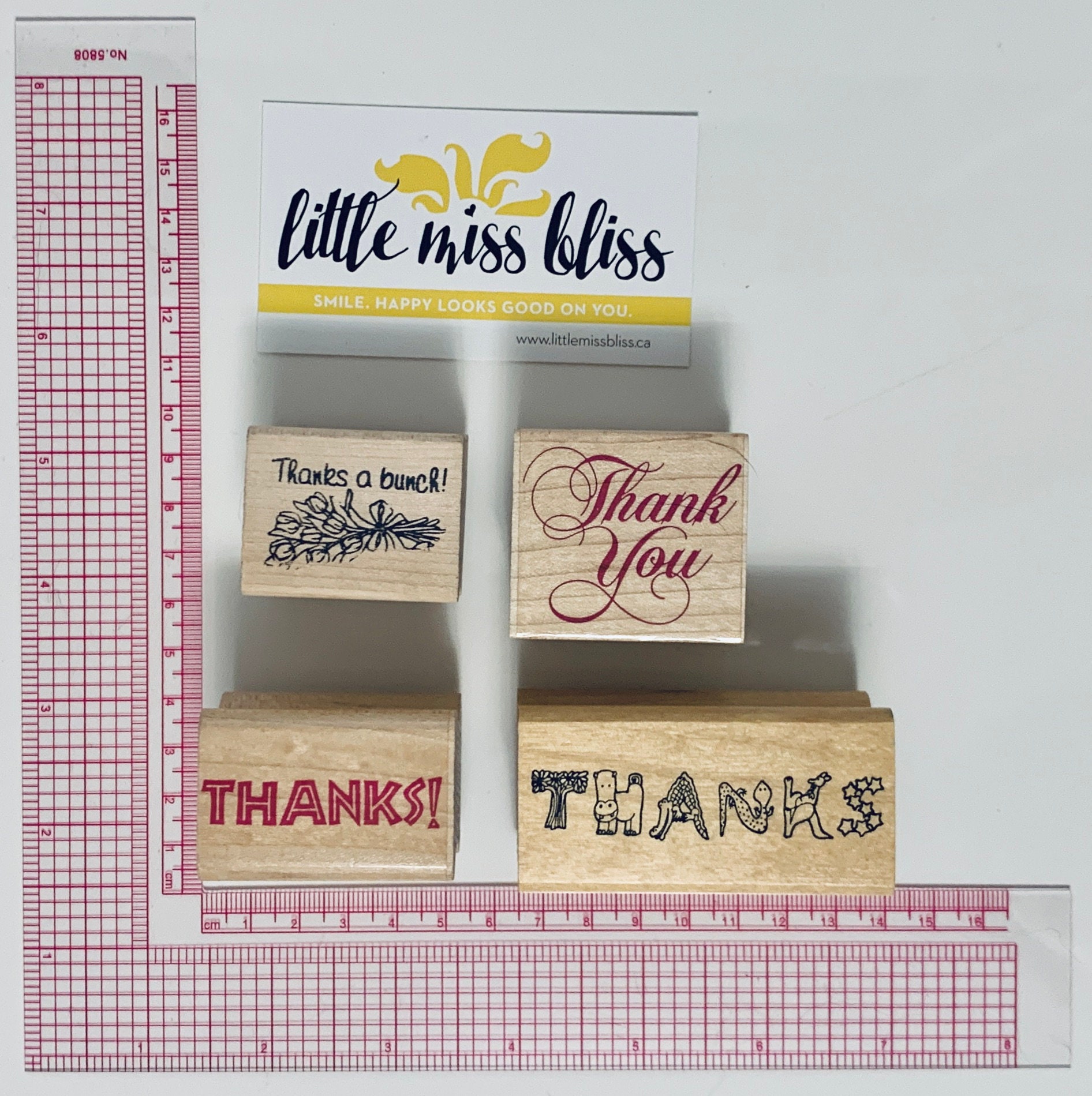 Vintage Rubber Stamps Thank You Stamps - Etsy