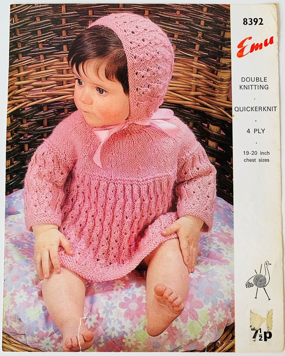 Vintage Emu - Knitting Pattern 8392 Double Knitting - Etsy