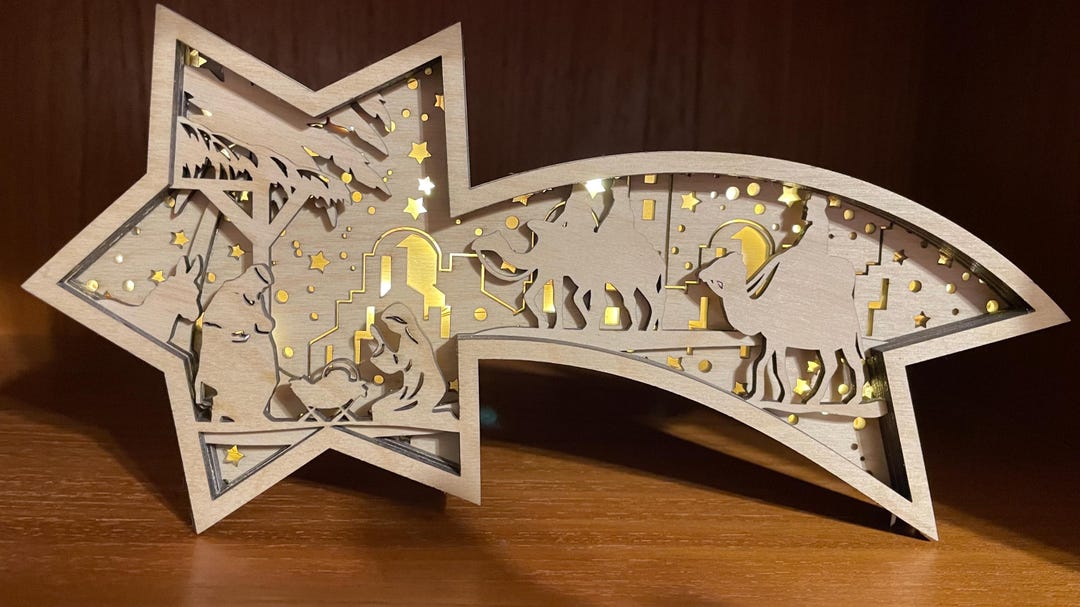 Light up Nativity Scene - Etsy