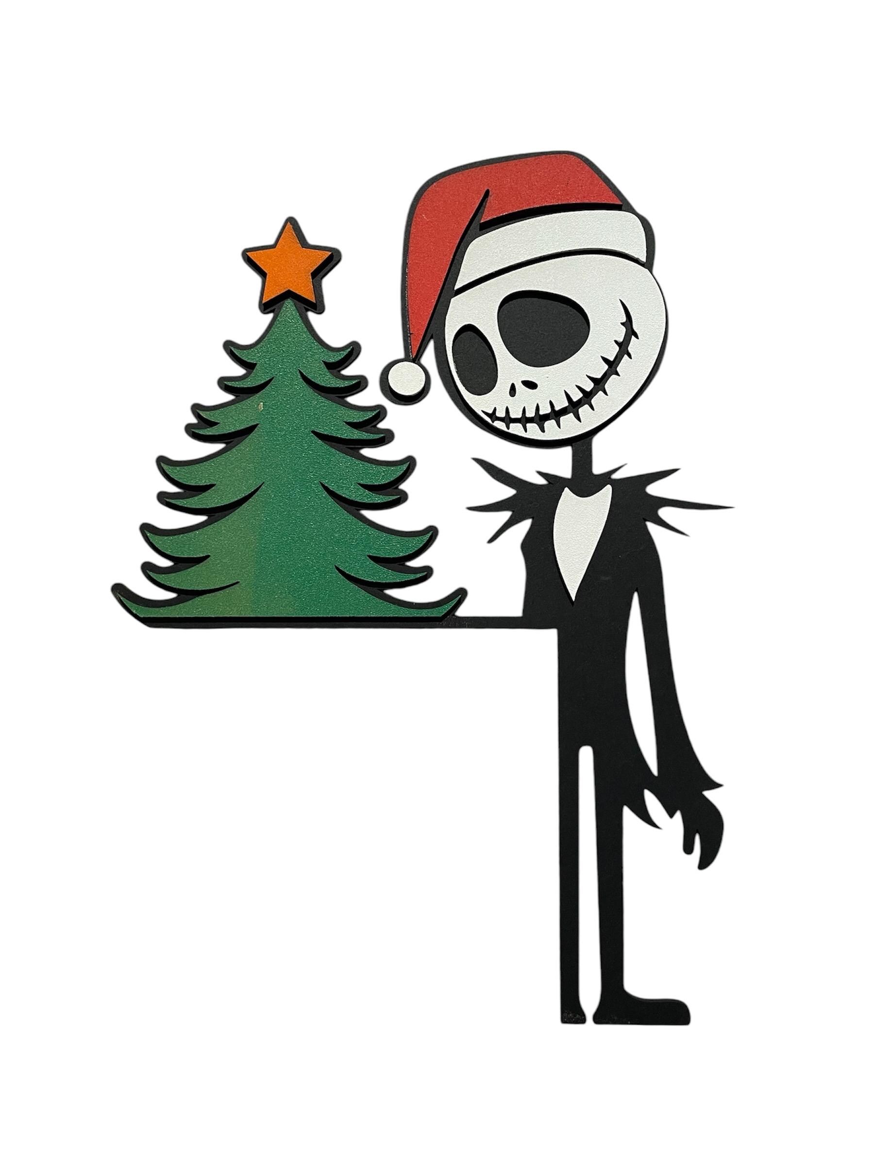 Christmas Decor - Jack Looking at a Christmas Tree Door Frame / Window ...