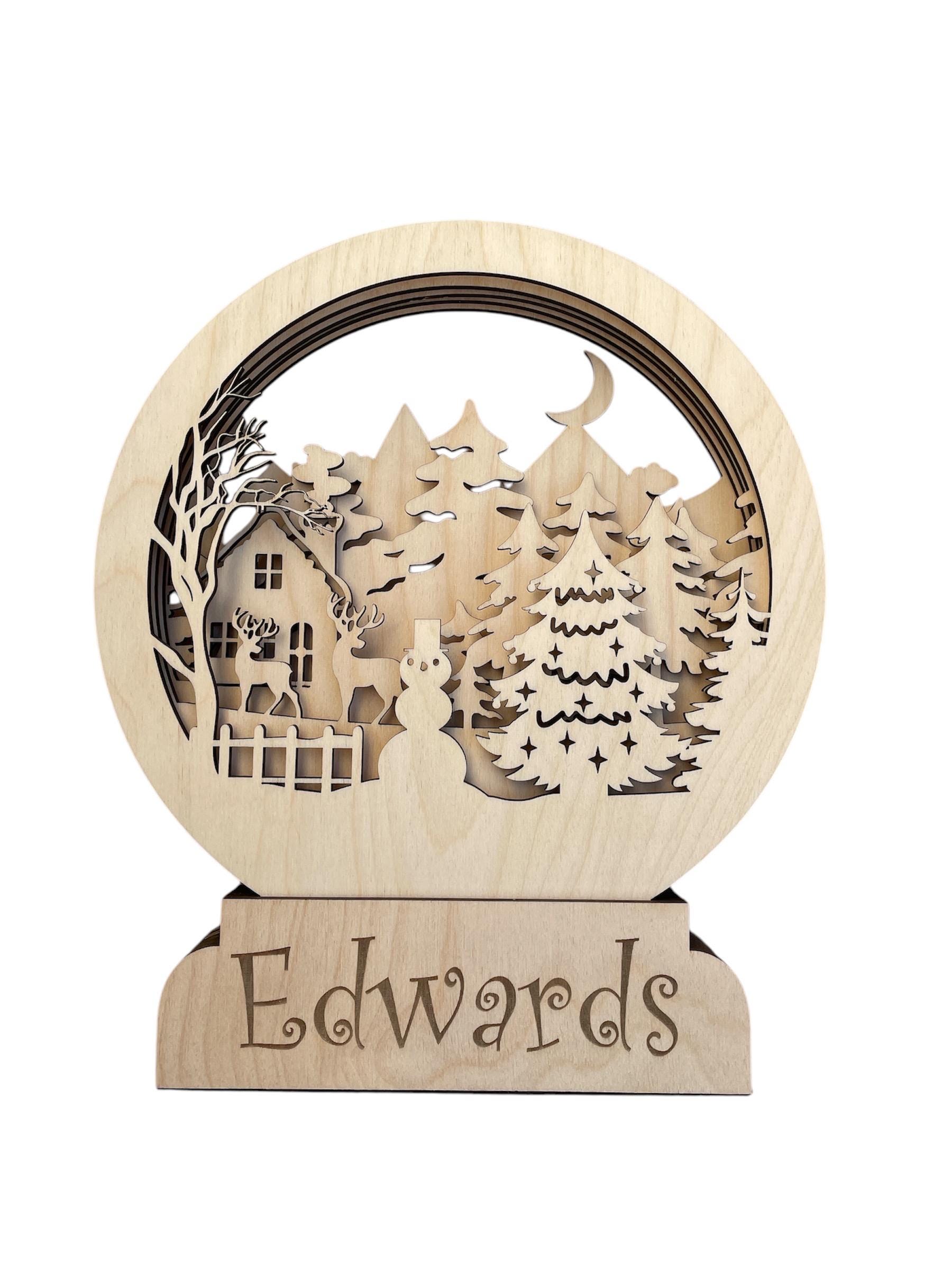 Wooden Christmas Diorama - Etsy