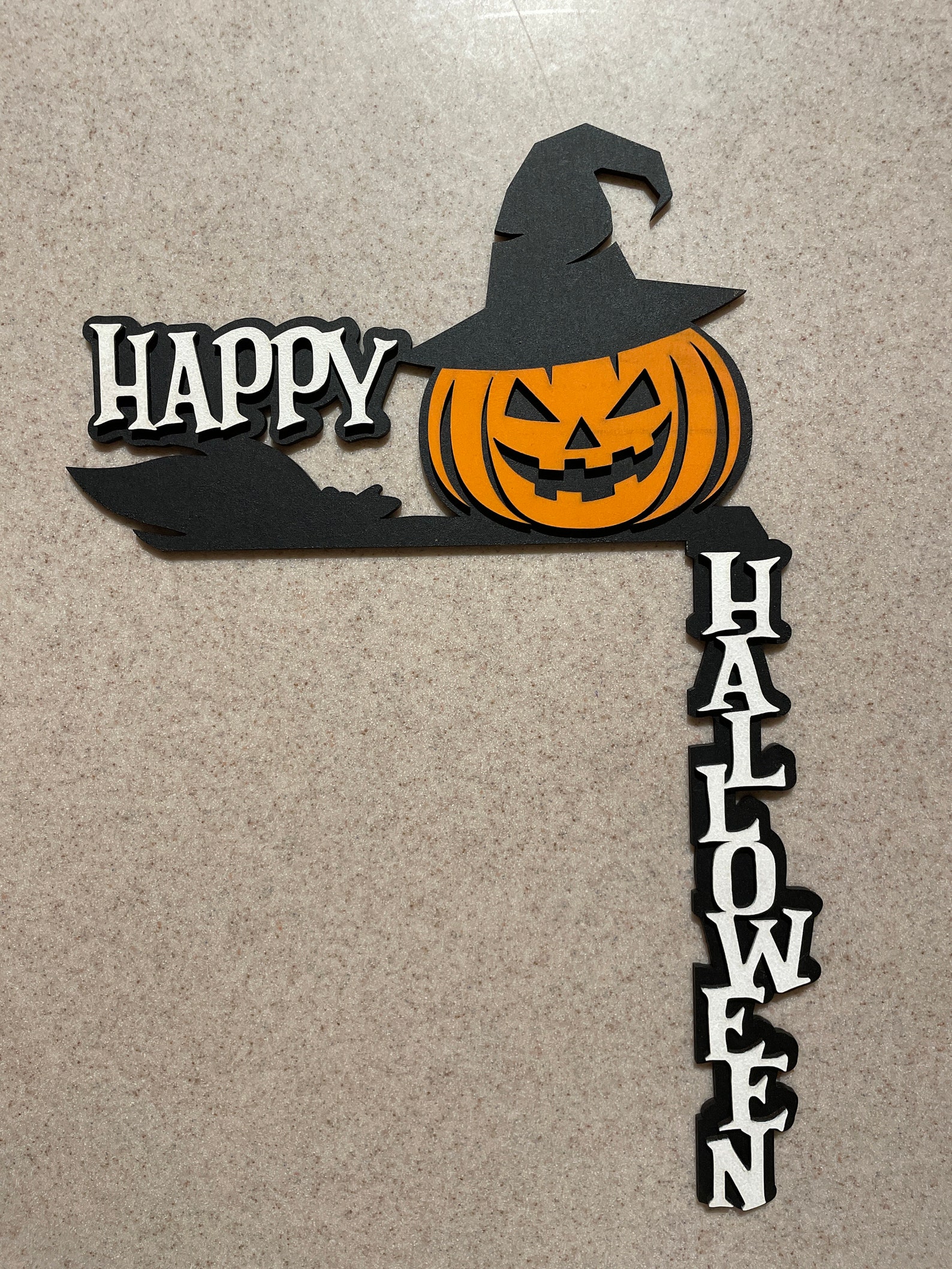 Halloween Decor - Happy Halloween - Door Frame / Window Frame Ornament ...