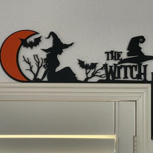 Halloween Decor - XL Witch - Door Frame / Window Frame Ornament - Etsy
