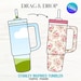 40oz Stanley Inspired Cup Tumbler Canva Template, Sublimation, Drag and ...