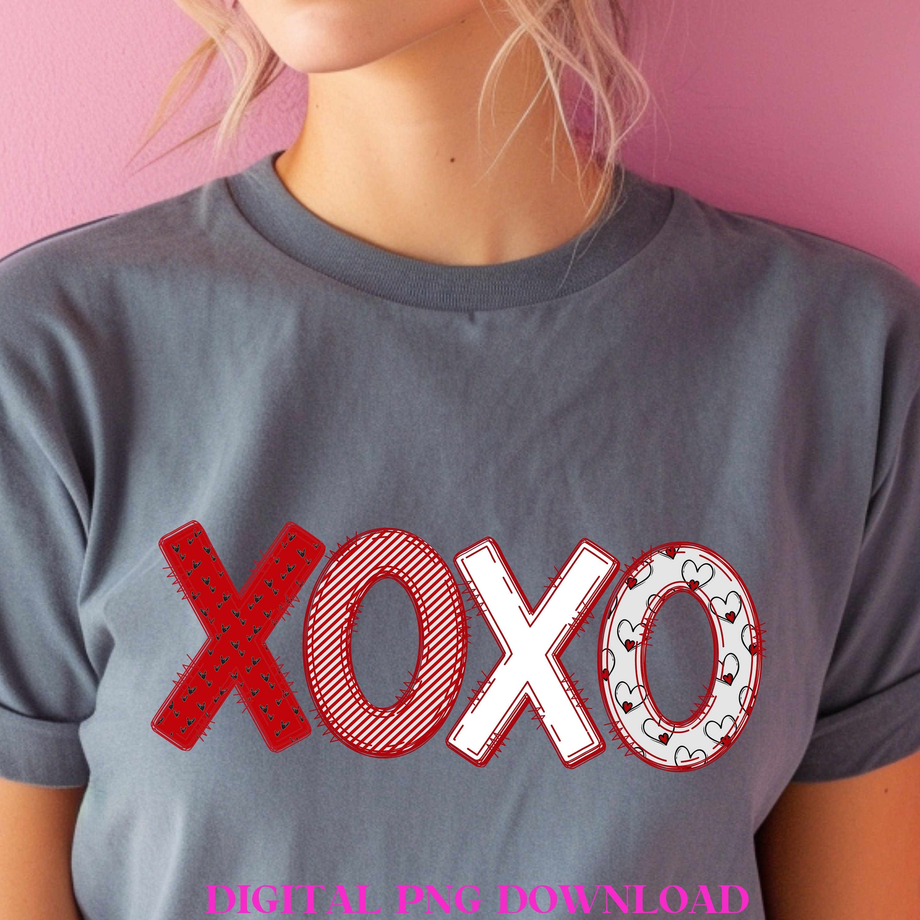 Doodle XOXO Hearts PNG, Valentine Wedding Clip Art (digital Download ...