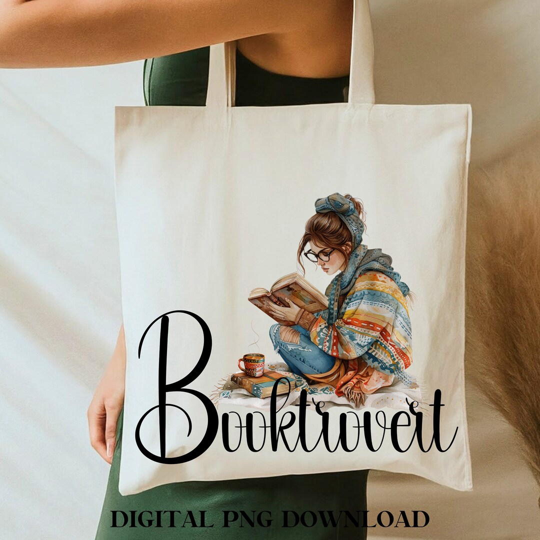 Librarian Booktrovert Lover Clipart, Book Nerd, Books Quotes Png ...