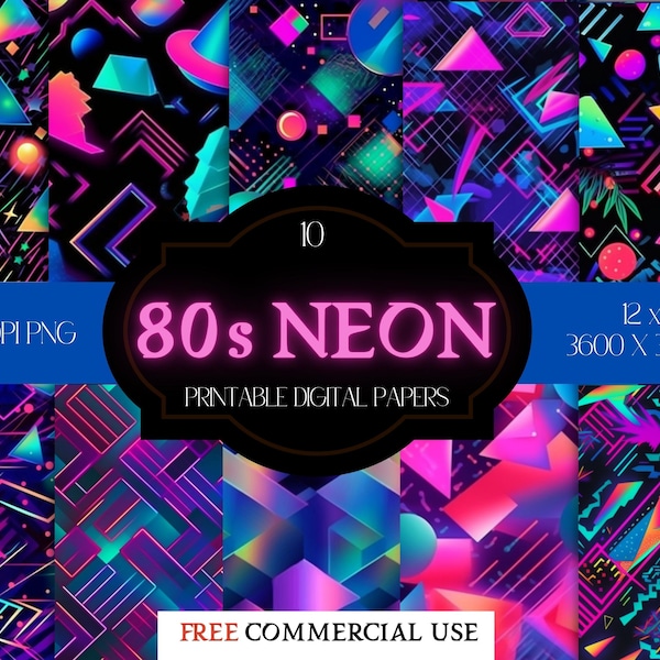 Neon 80s - Etsy