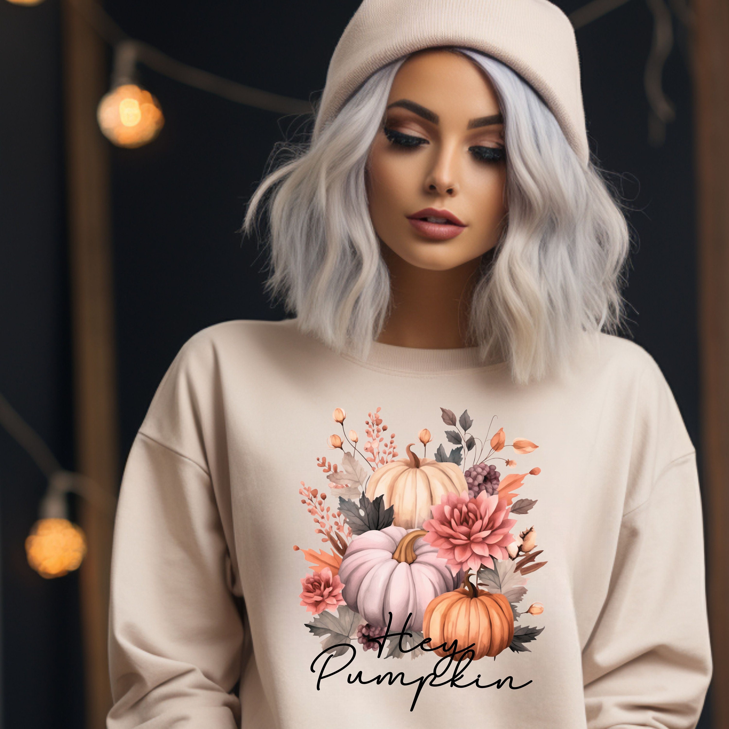 Hey Pumpkin Boho Fall Halloween PNG Clipart, Autumn Vibes Sublimation ...