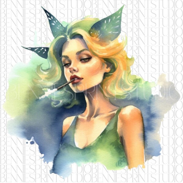 Weed Fairy Clip Art - Etsy