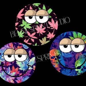 14 Smiley Face Cannabis Clip Art/weed Clipart/toker Sublimation ...