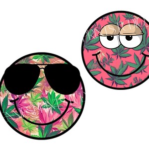 14 Smiley Face Cannabis Clip Art/weed Clipart/toker - Etsy
