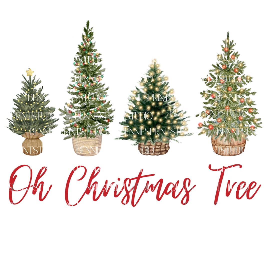 Oh Christmas Tree Clip Art Png/christmas Trees Png/ornaments Clip Art ...