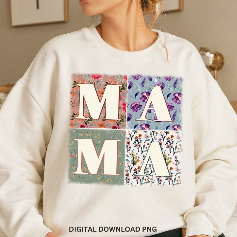 Boho Mama PNG, Vintage Mama Sublimation, Mother's Day Clipart, Digital ...