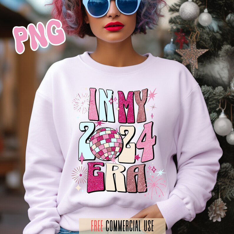In My 2024 Era, New Year 2024 PNG, Happy New Year Clip Art, Trendy 2024 ...