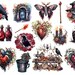 58 Red Blood Witch Clip Art PNG Bundle/witch Sublimation/witch ...