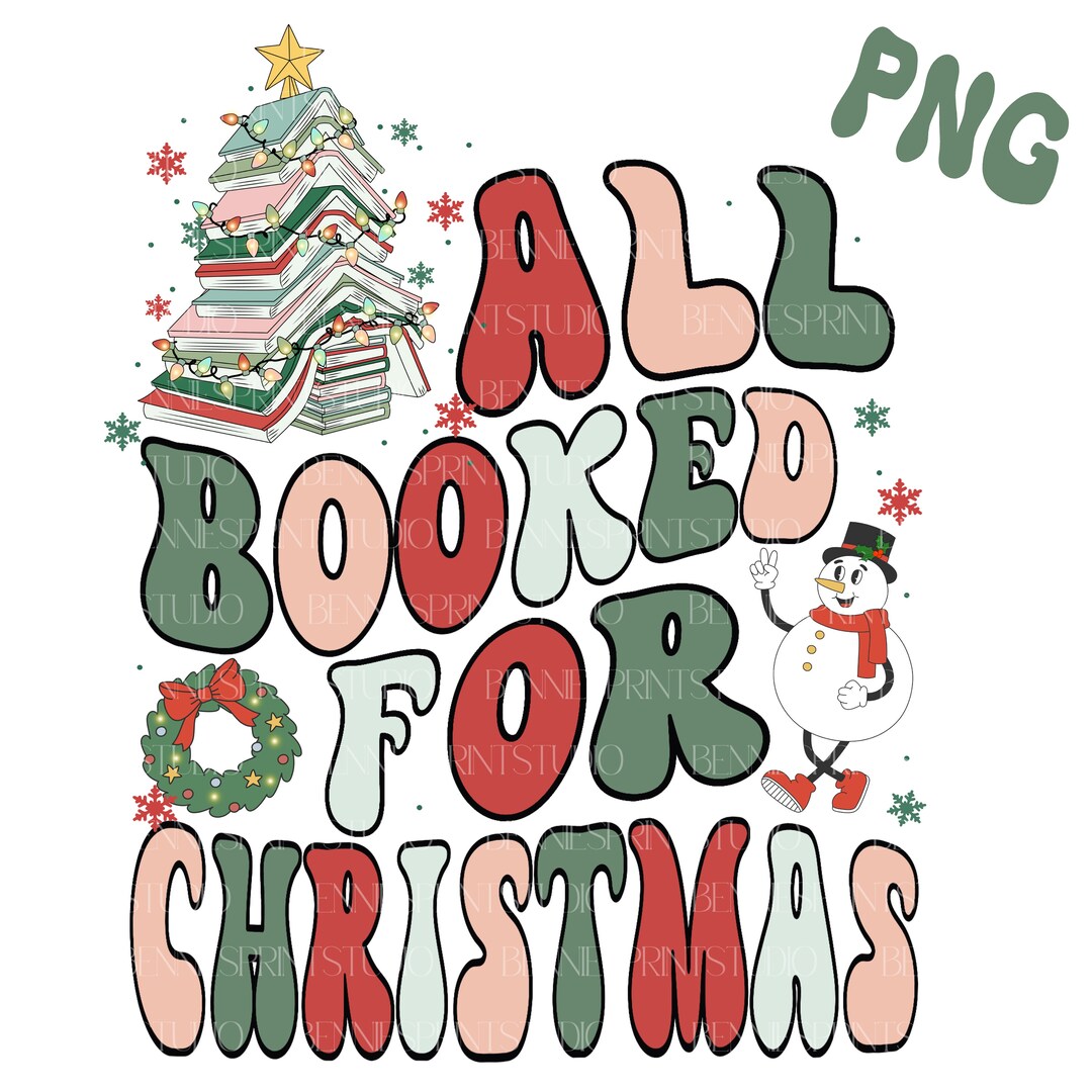 Christmas Book Tree Png, Christmas Gift, Book Lovers Png, Bookworm ...