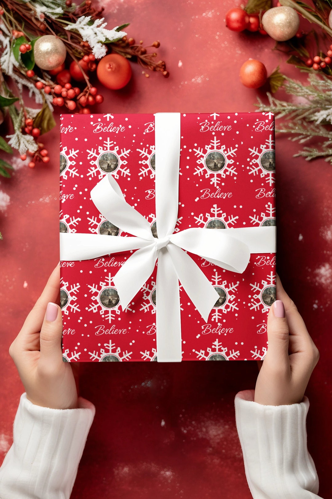 Jesus and Lamb Gift Wrap, Jesus Christmas Wrap, Yahushua and Lamb Wrap ...