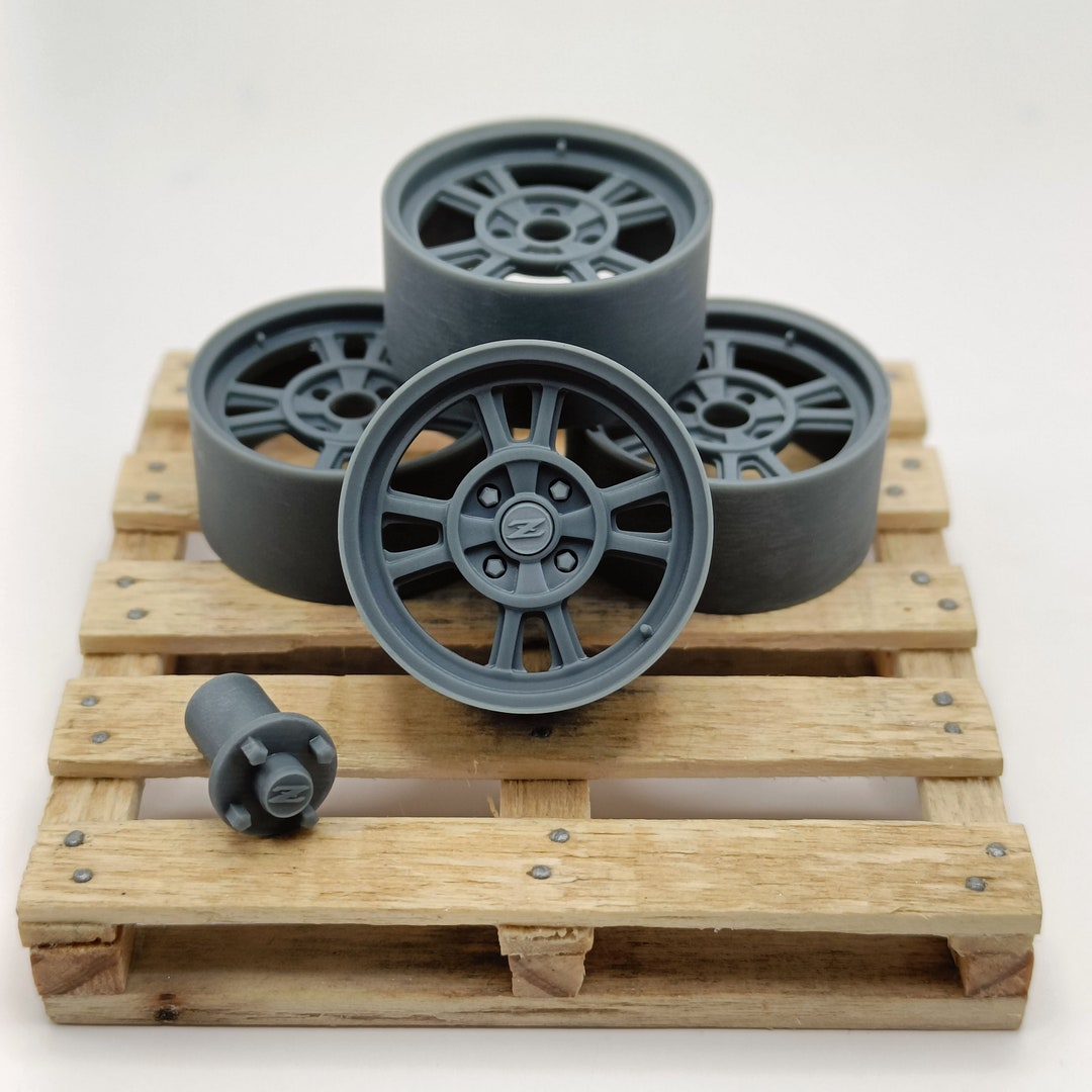 Set of 4 Rims for 1/24 1/18 Model Car 240Z Datsun Fairlady KS ...