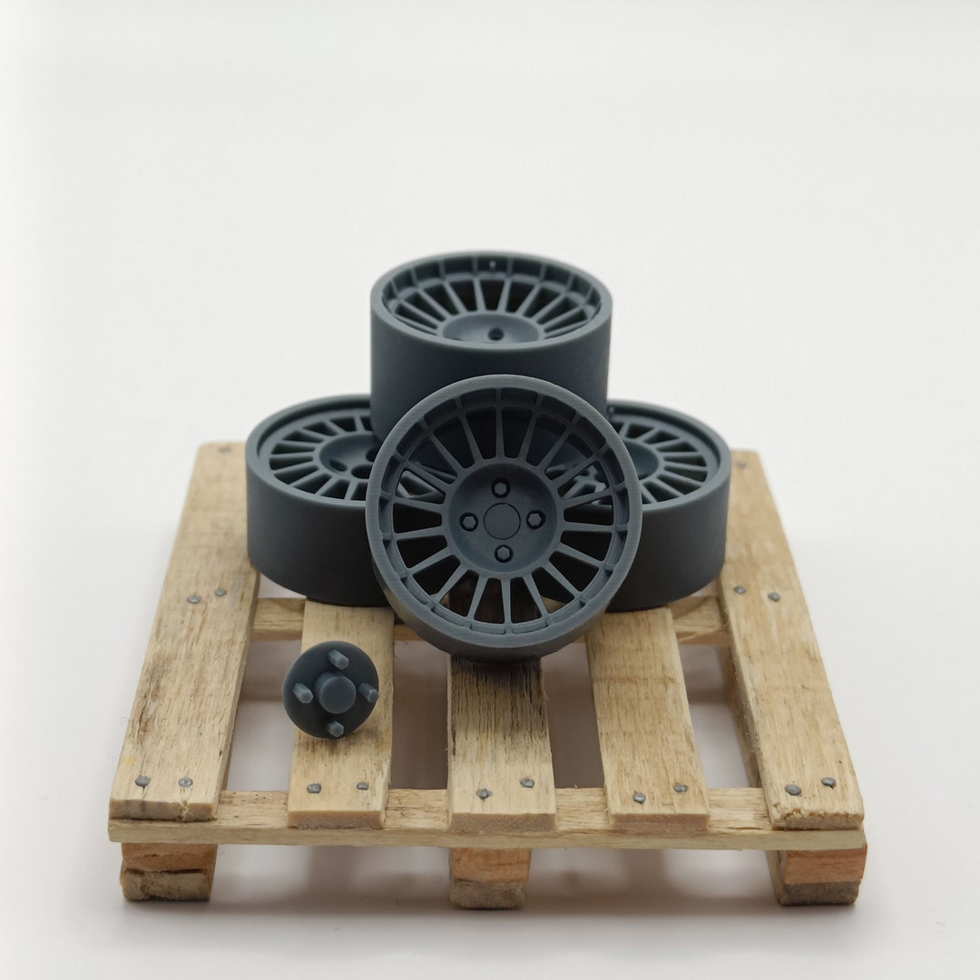 Set of 4 Rims for 1/24 1/18 Model Car (compomotive RT Heritage RS Maxi ...