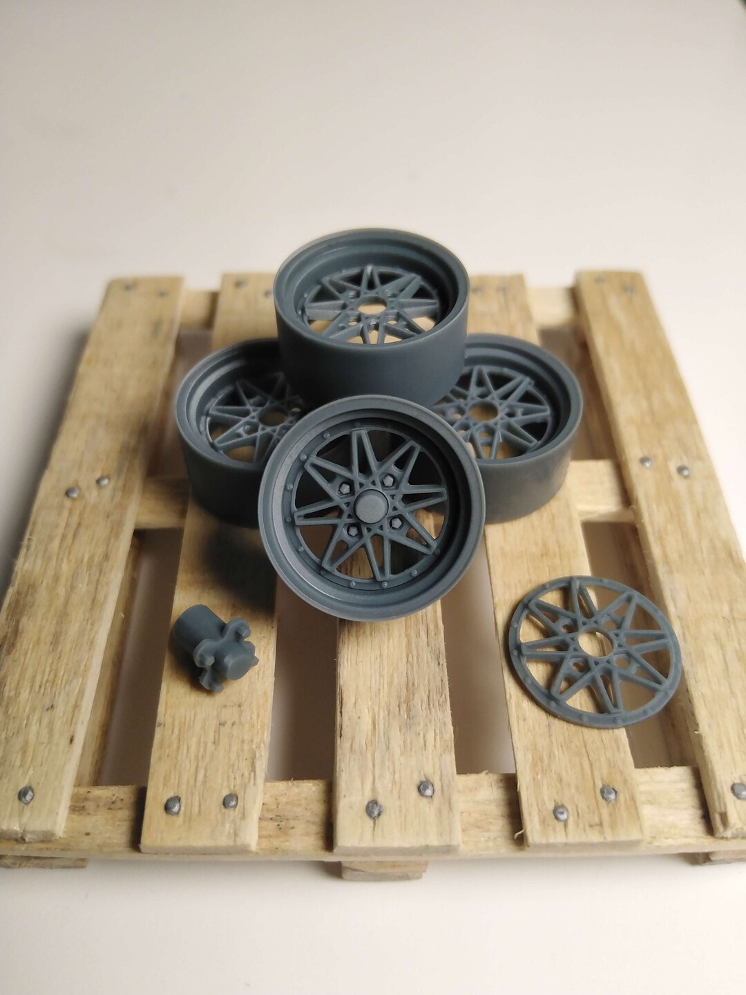 Set of 4 Rims for 1/24 1/18 Model Car (work Equip 03) - Etsy