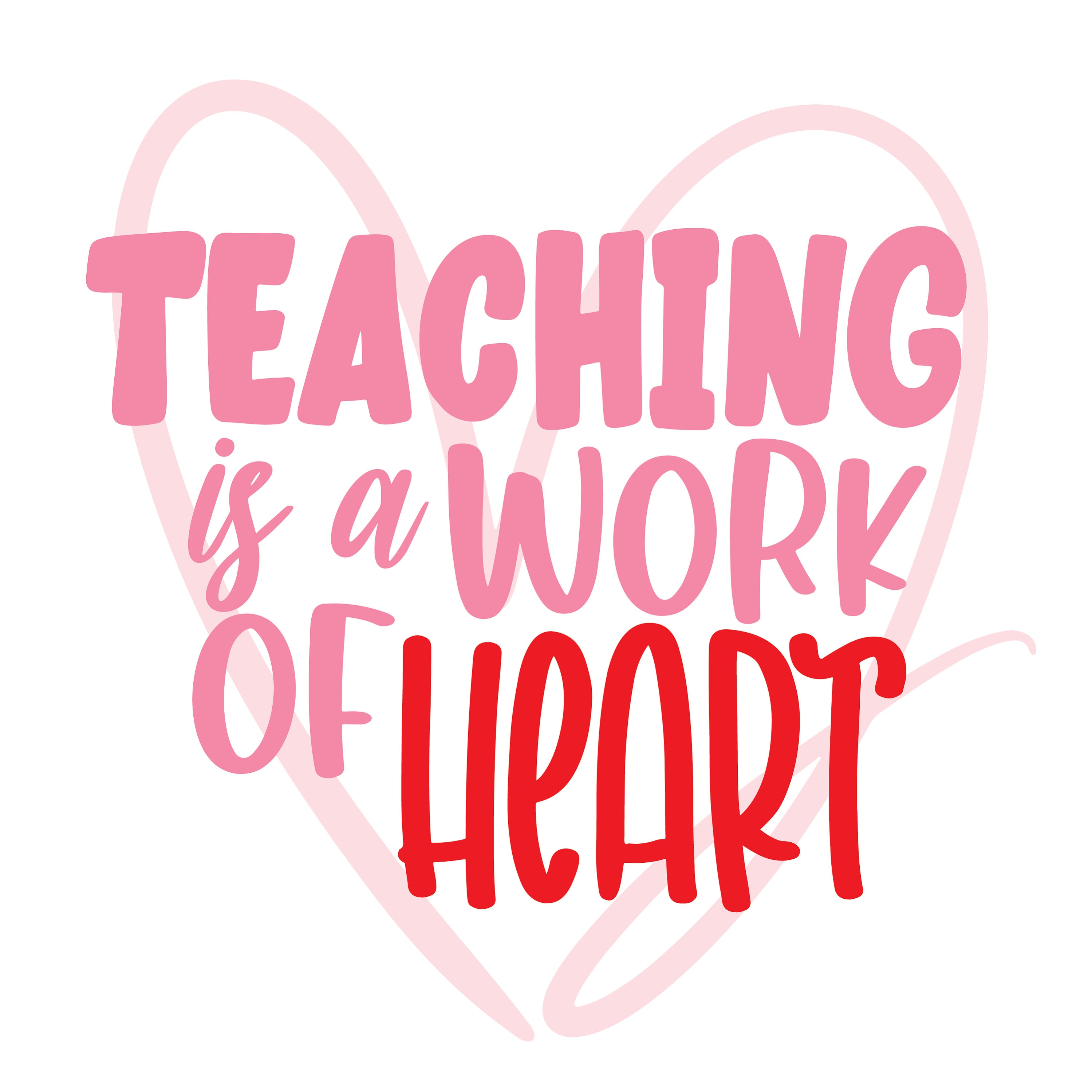 Teaching is A Work of Heart PNG SVG Bundle, Valentine's Teacher Shirt ...