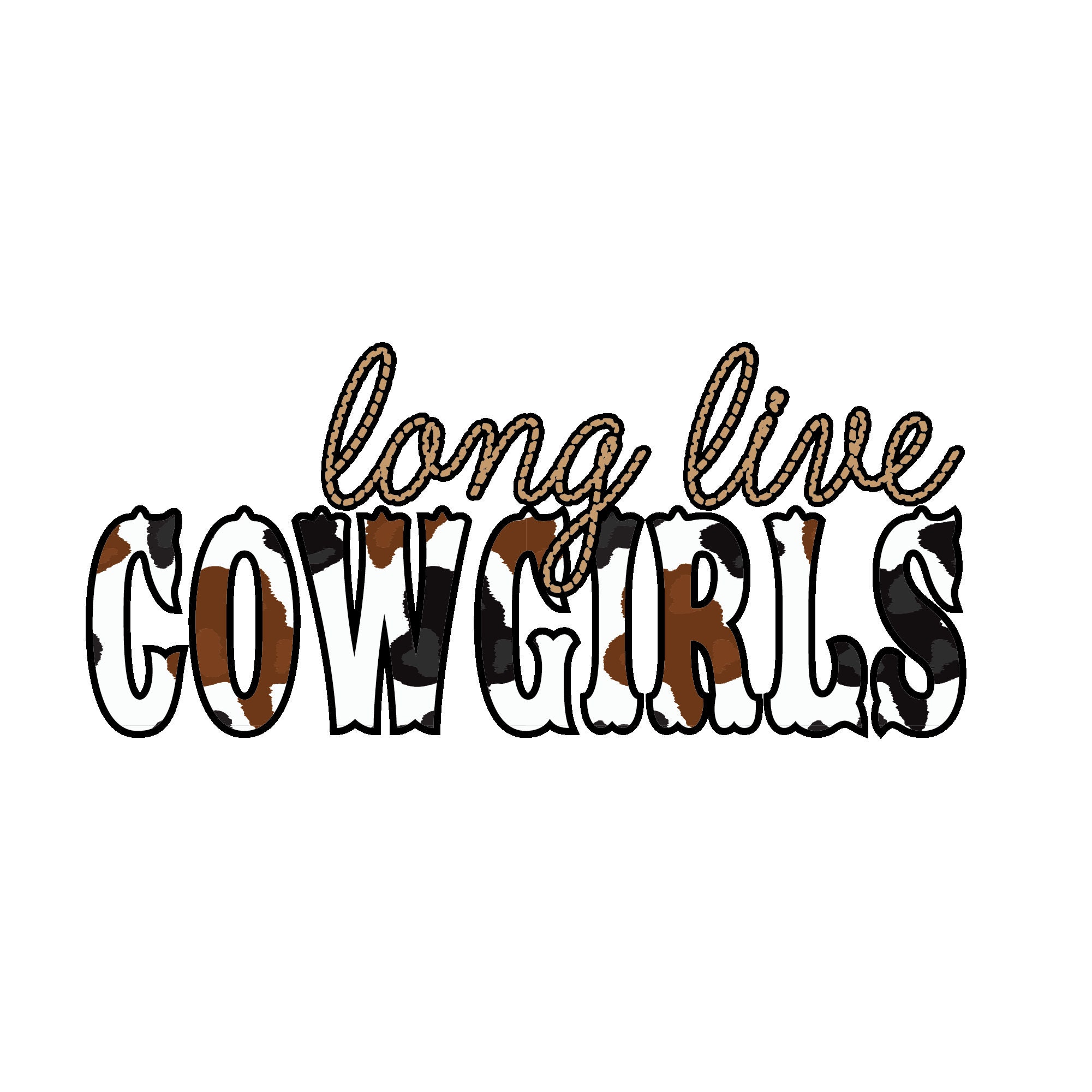 Long Live Cowgirls Rodeo Roping SVG/PNG Bundle L Western Digital Artwork - Etsy