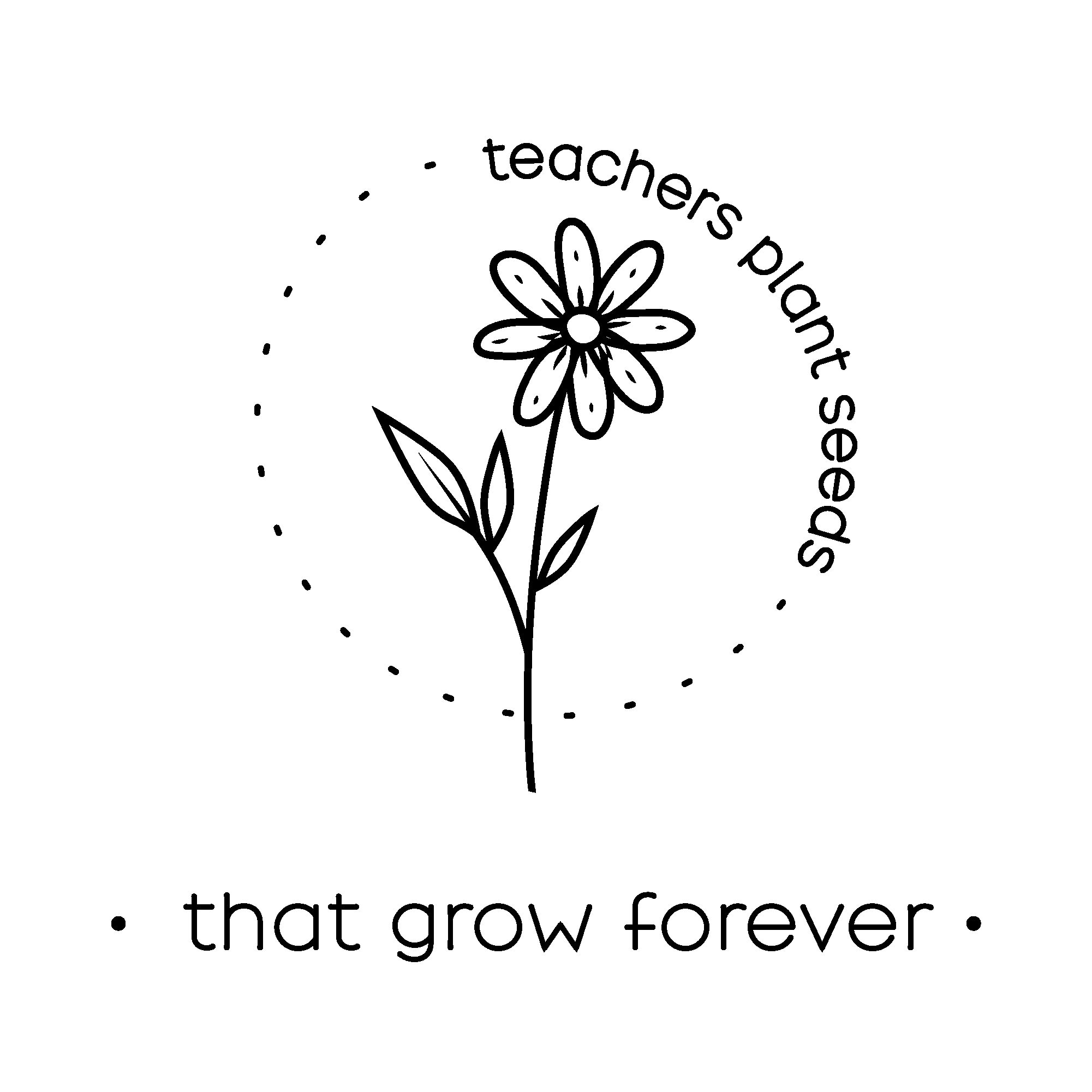 Teachers Plant Seeds That Grow Forever Daisy SVG PNG Bundle, Teacher ...
