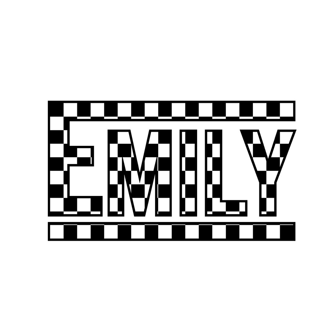 Checkered Shoe Inspired Emily SVG PNG Bundle, Gifts for Her, Mama and ...