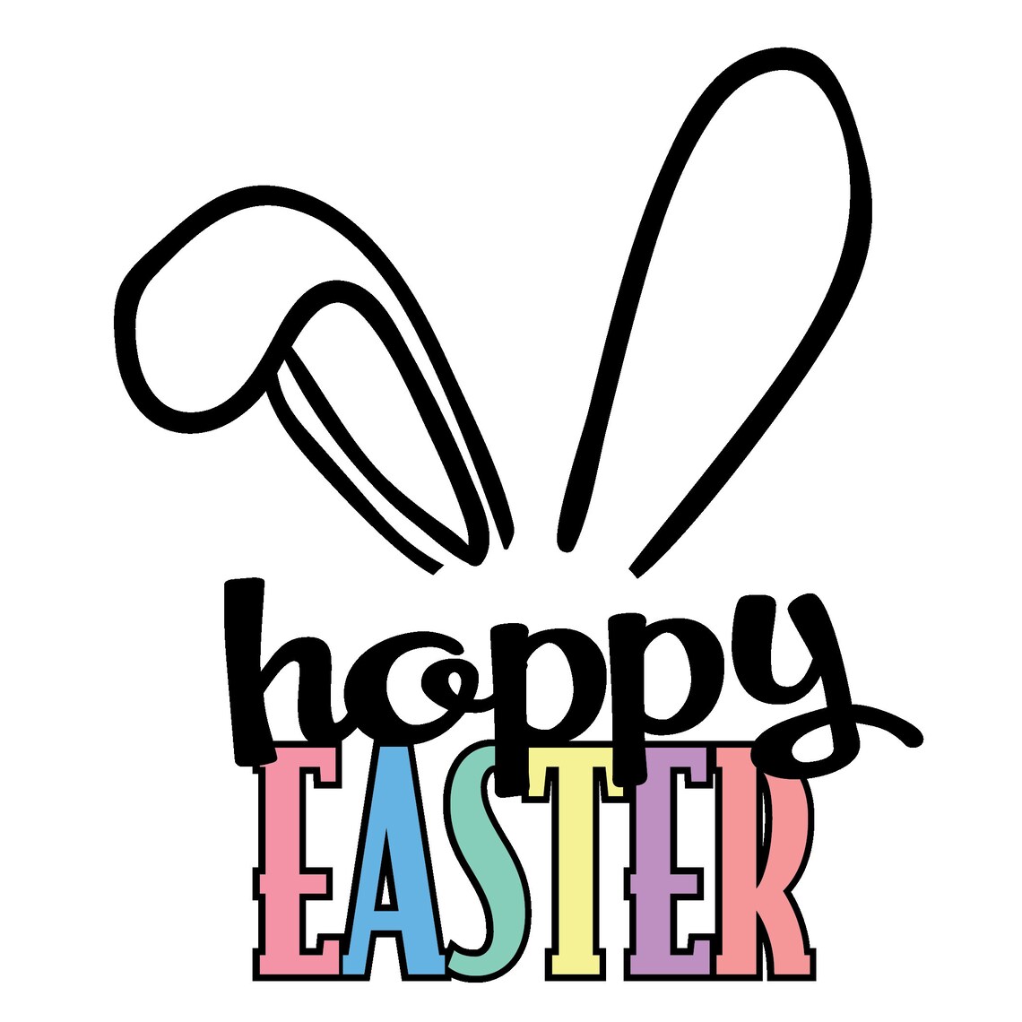 Hoppy Easter SVG/PNG Bundle L Easter Digital Art L - Etsy