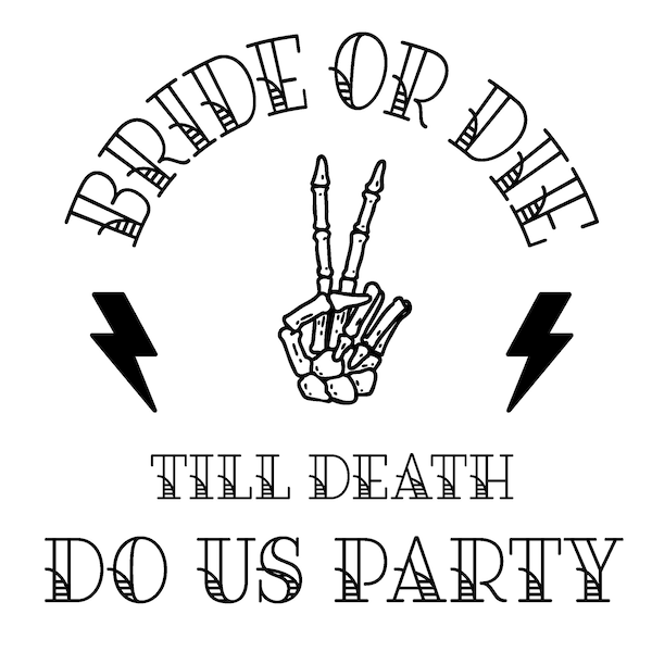 Bride or Die Png - Etsy