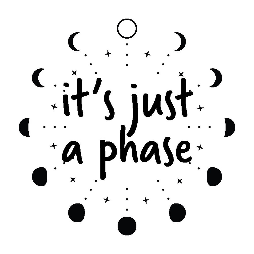 It's Just a Phase SVG/PNG Bundle L Moon Phases L - Etsy