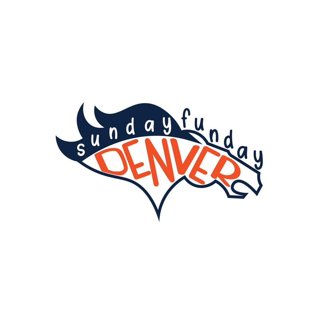 Sunday Funday Denver Football SVG PNG Bundle, Football Season, Super ...