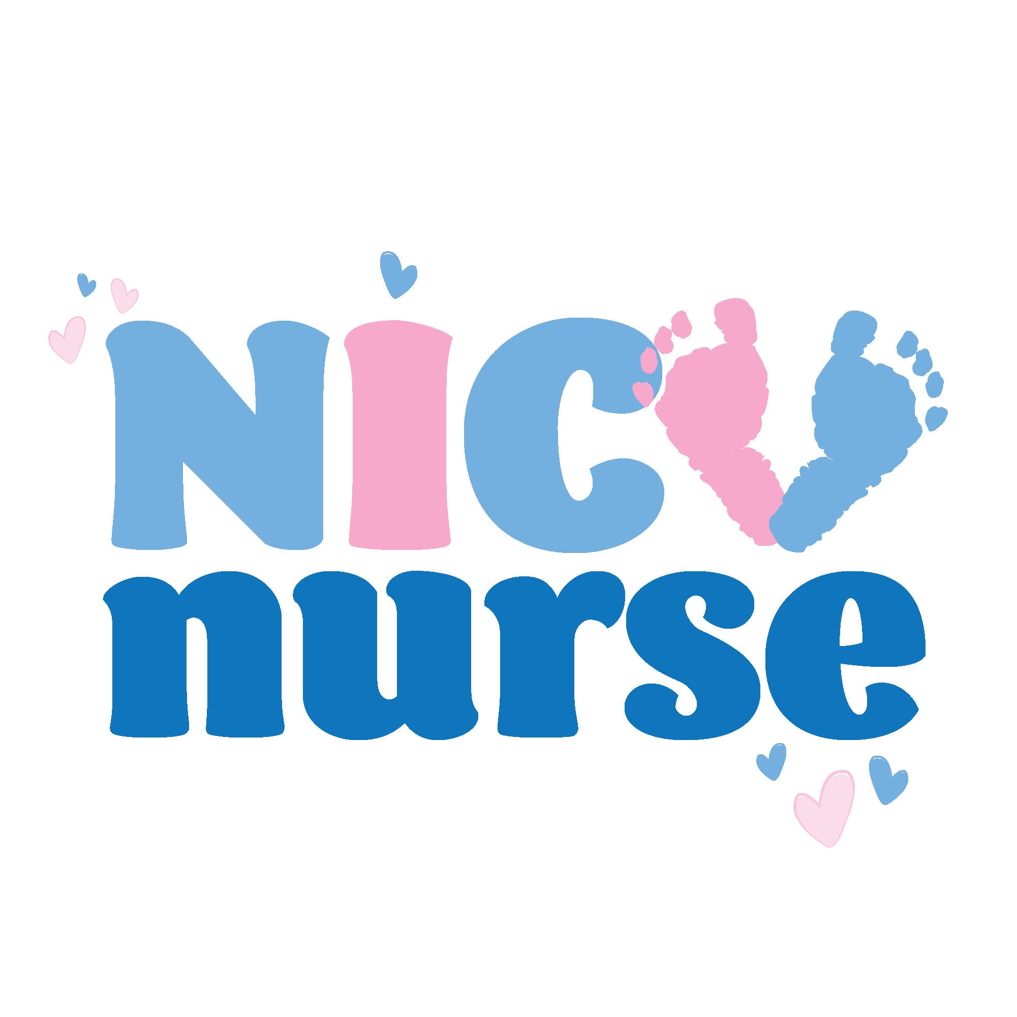 NICU Nurse Appreciation SVG/PNG Bundle Two Pack L Medical Field Digital ...