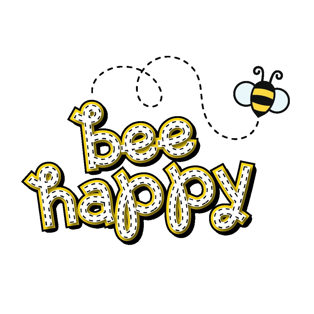 Bee Happy SVG/PNG Bundle - Etsy