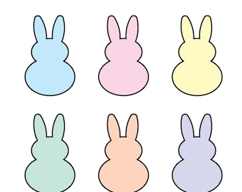 Happy Easter SVG/PNG Bundle L Bunny Ears Digital Art L - Etsy