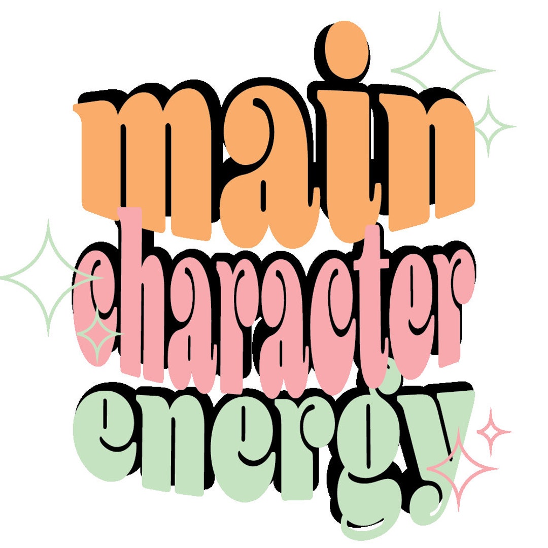 Main Character Energy SVG/PNG Bundle - Etsy