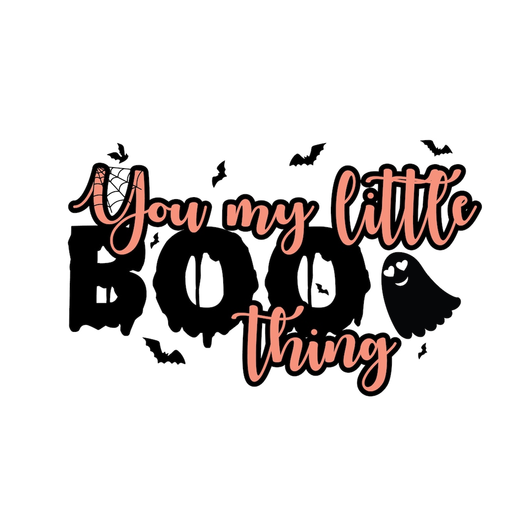 Little Boo Thing Halloween SVG PNG Bundle, Cute Skeleton Shirt, Spooky ...