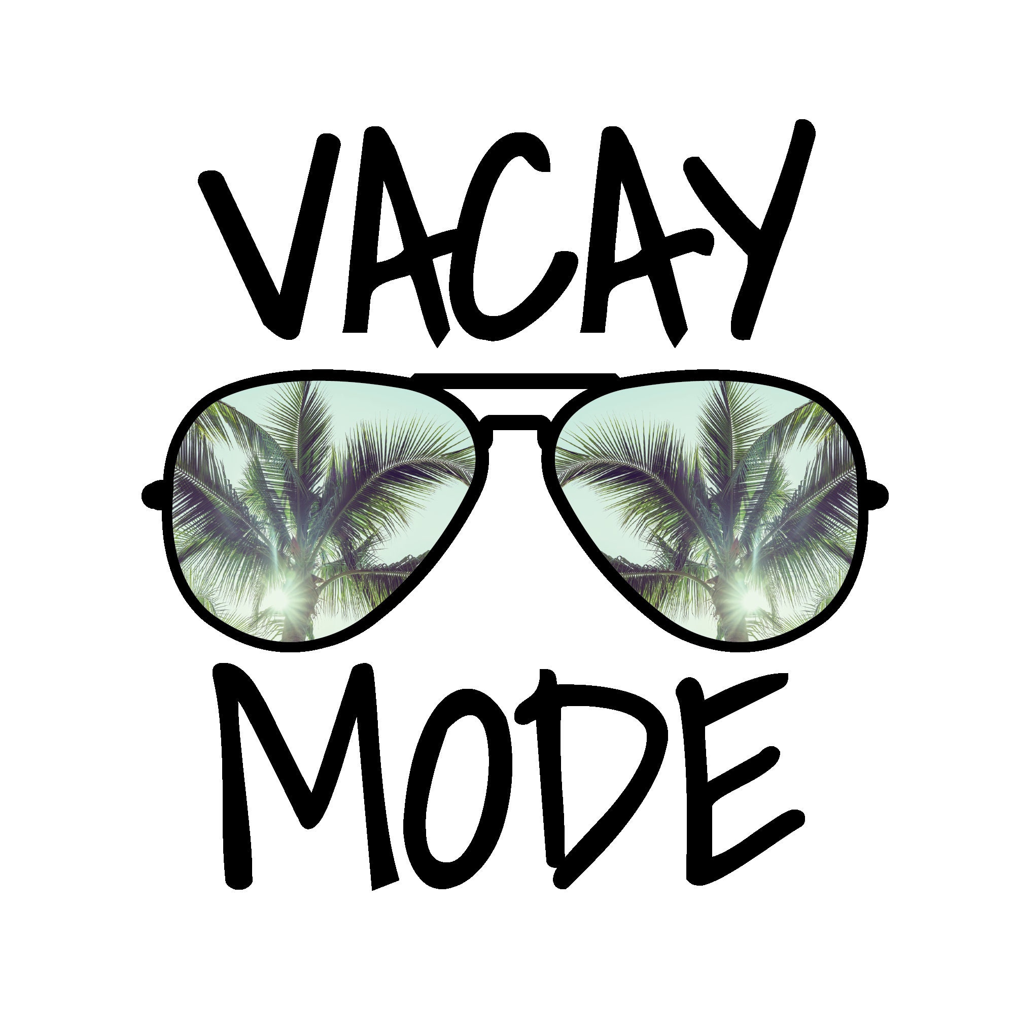 Vacay Mode Palm Tree Sunglasses Vacation SVG and PNG Bundle, Family ...