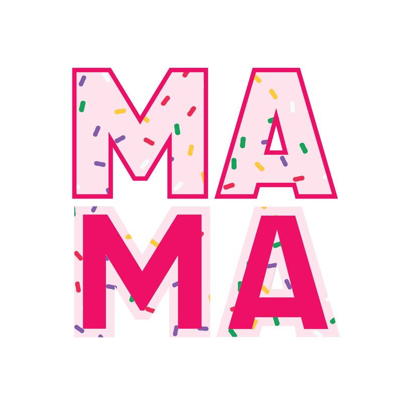 MAMA Sprinkles SVG PNG Bundle L Mothers Day Gift L Personalized Gifts ...