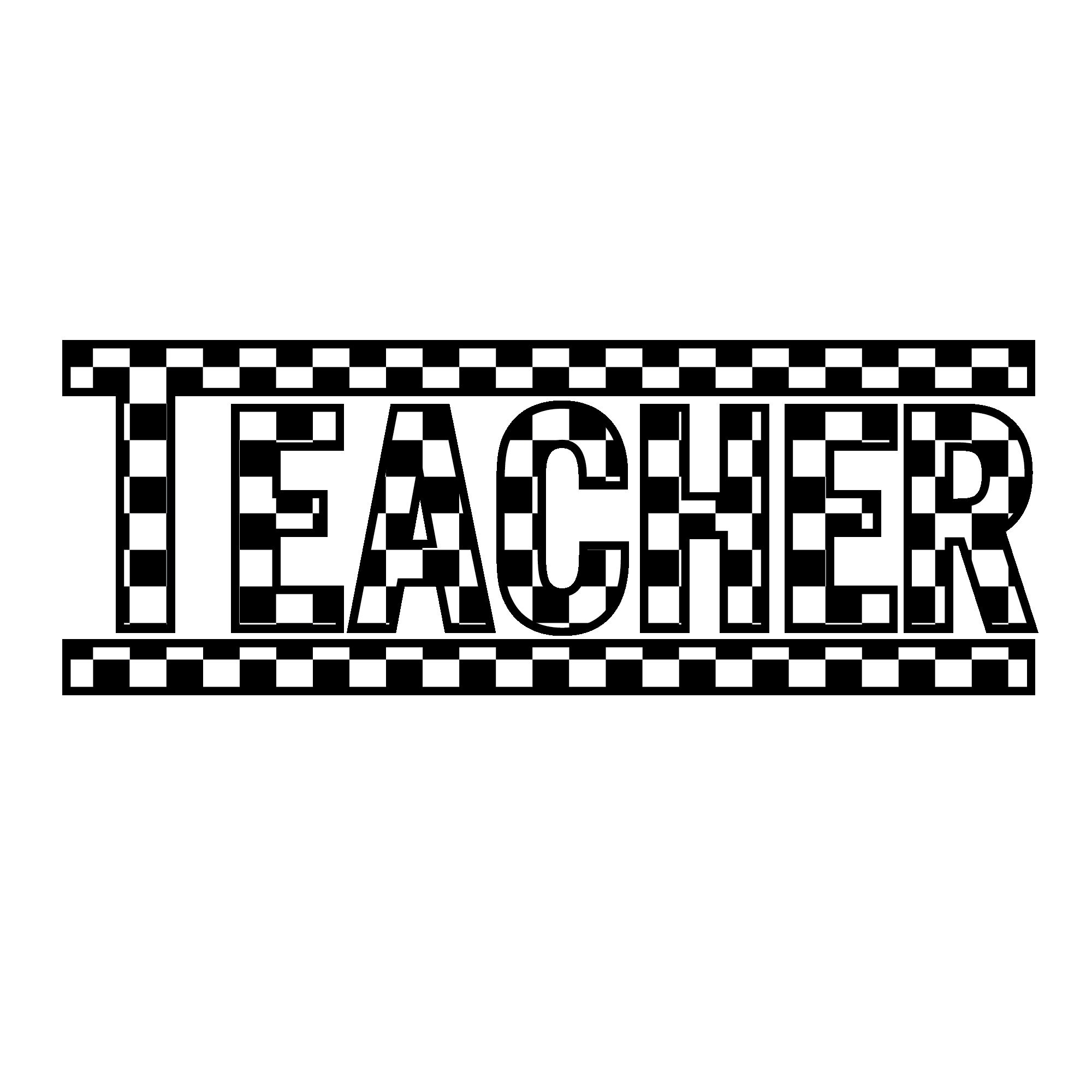 Checkered Shoe Inspired Teacher SVG PNG Bundle, Teacher Appreciation ...